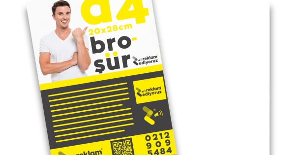 A4 Tek Yön Broşür - B-ELI4